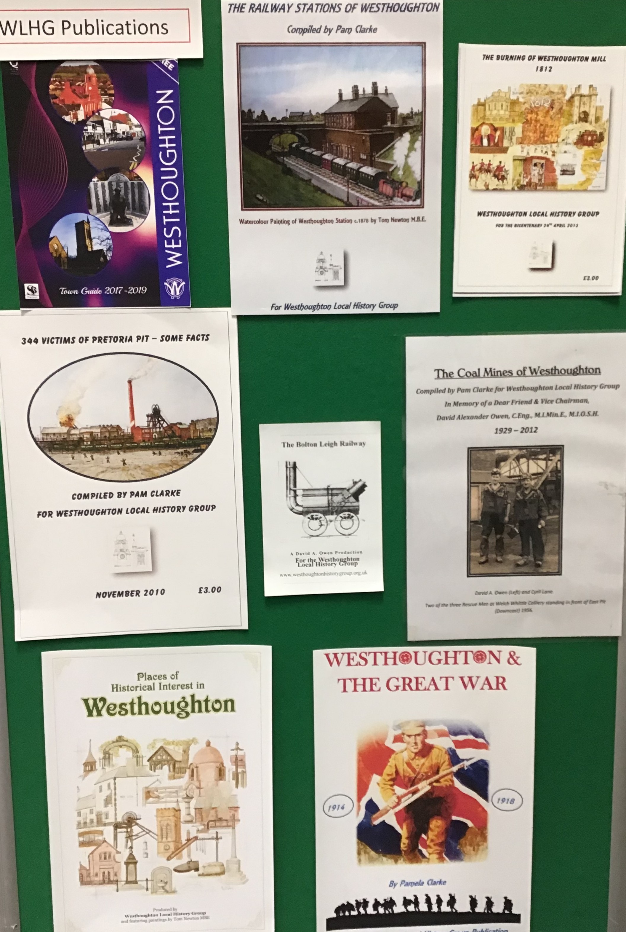 Summary of WLHG Activities – Westhoughton Local history