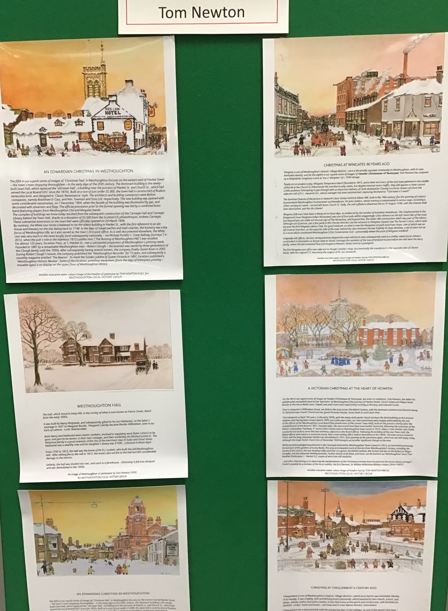 Summary of WLHG Activities – Westhoughton Local history