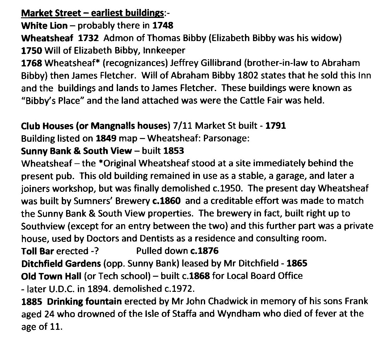 History of Market Street – Westhoughton Local history